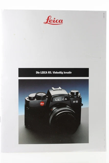 BROCHURE LEICA R 5 R5 Magazine EUR 24,20 - PicClick FR