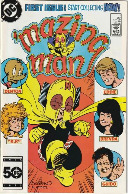 'MAZING MAN # 1, 12 juin 1986 DC Frank Miller Dark Knight DeStefano Bob ...