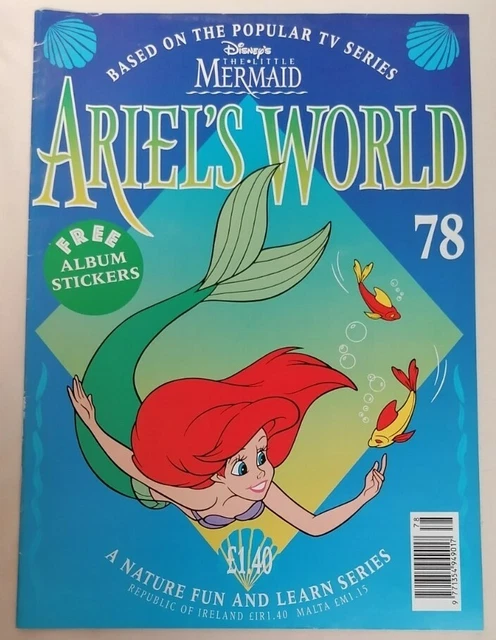 MAGAZINE - VINTAGE Walt Disney Little Mermaid Ariel's World Magazine ...