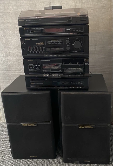 HITACHI SUPER 3D Hi-Fi Stereo Sound Sytem HRD-MD50 - UNTESTED £63.08 ...