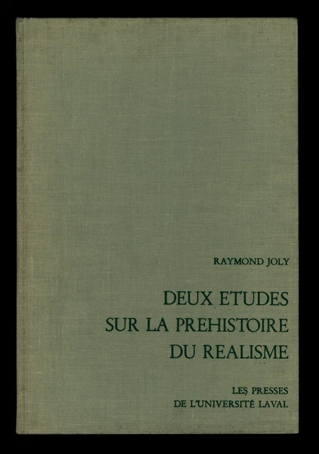 1969 RAYMOND JOLY Rétif de la Bretonne Diderot Deux études préhistoire ...