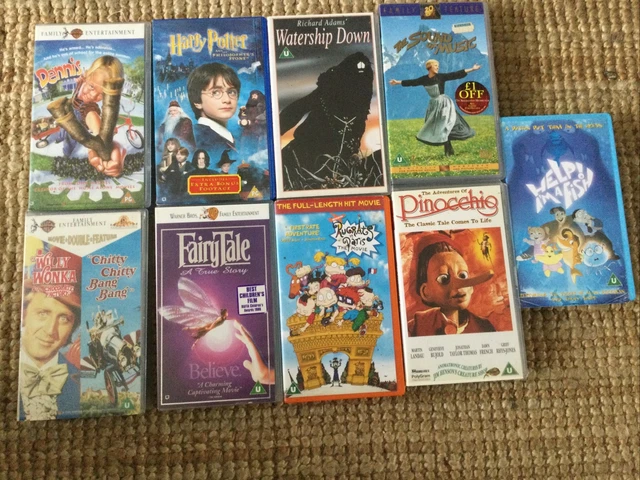 9 VINTAGE CHILDRENS Films Movies On VHS Cassette Retro Classics £10.00 ...