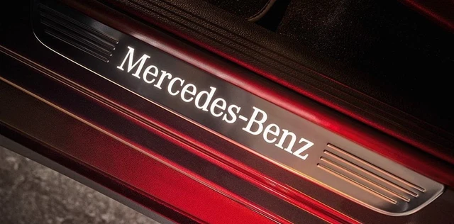 MERCEDES-BENZ OEM LED Front Illuminated Door Sill Trim Plates W205 W213 ...