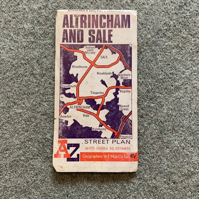 ALTRINCHAM & SALE A-Z Map Geographers 1980s? Timperley $5.97 - PicClick