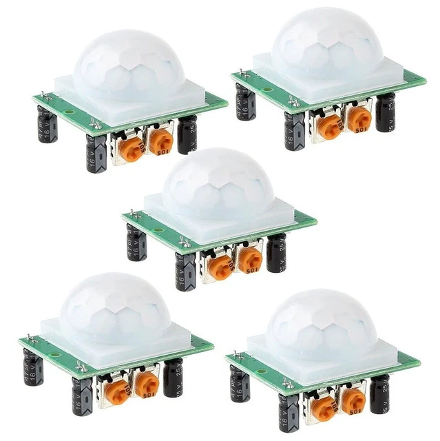 5 PIECES HC-SR501 PIR IR Passive Infrared Motion Detector Sensor Module ...