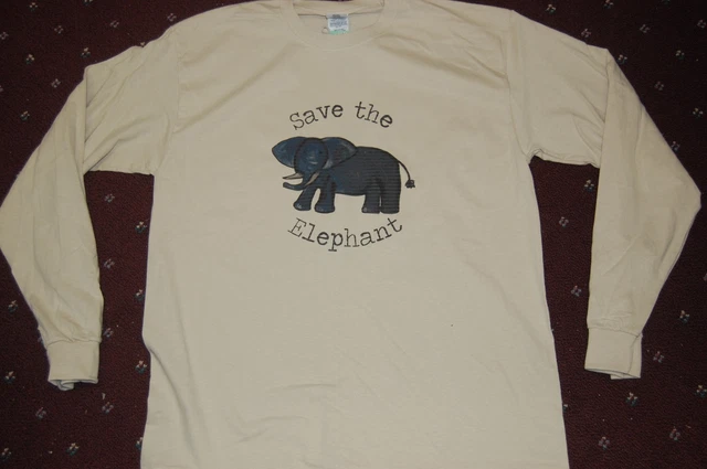ENDANGERED ANIMALS / Species, Save the Elephant Long Sleeve T-shirt ...
