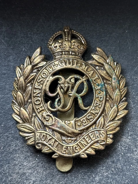 ROYAL ENGINEERS ORIGINAL British Army Cap Badge WW2 £14.00 - PicClick UK