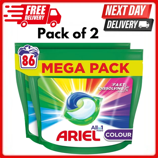 ARIEL ALL-IN-1 PODS® Washing Liquid Laundry Detergent Capsules - 86 ...