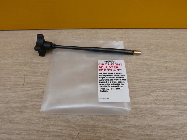 TREND T3 T5 & Dewalt Dw615 Router Fine Height Adjuster Fha/001 £19.89 ...