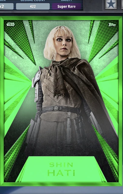 TOPPS STAR WARS Card Trader 2024 Radiant Green Series 2 Part 1 Shin ...
