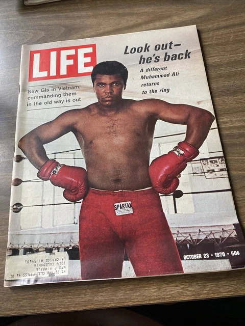 LIFE MAGAZINE-OCTOBER 23, 1970-Muhammad Ali Returns To The Ring, GIs in ...