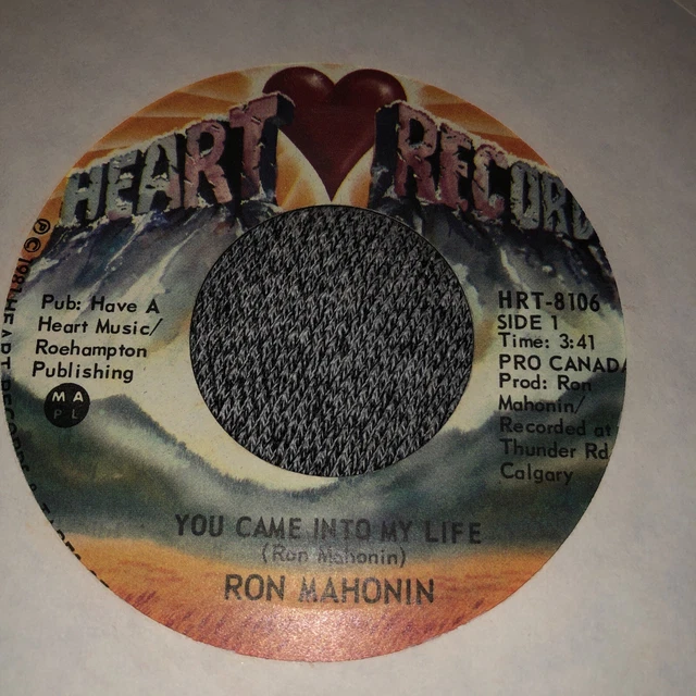 RON MAHONIN HEART records just came into my life 45 RPM 6a $11.90 - PicClick CA