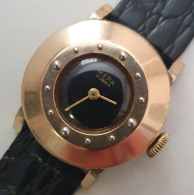 MONTRE MÉCANIQUE VINTAGE « MEPA Watch Co. » Dames Suisse 30mm Rare ...