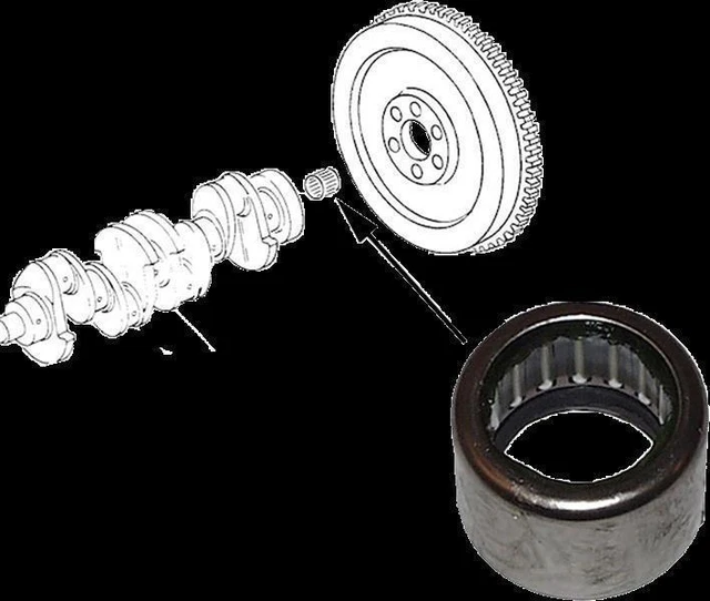 VW NEEDLE BEARING E.g. VW Bus Diesel 1,6D+ Td - Guide Bearing/Pilot ...