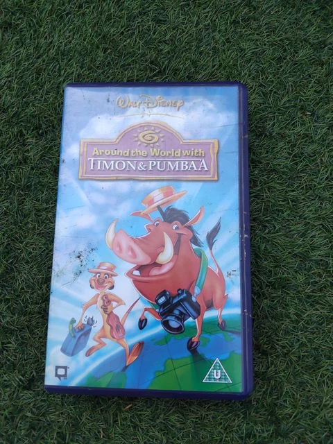 AROUND THE WORLD with Timon and Pumbaa, Rare UK Disney VHS Video, Cert ...