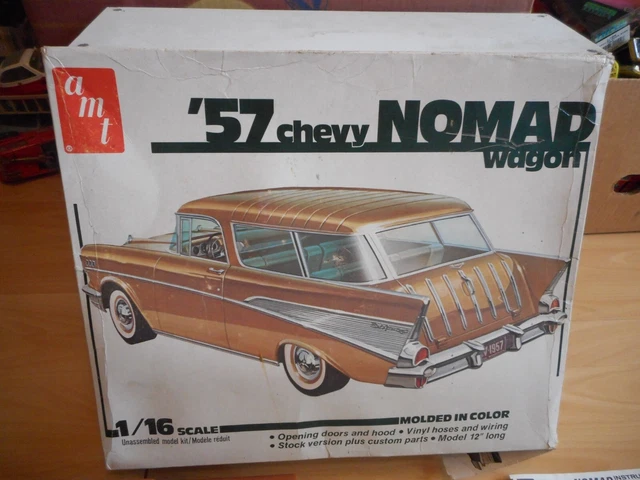 MODELKIT MATCHBOX AMT '57 Chevy Nomad Wagon au 1:16 en boîte EUR 149,99 ...