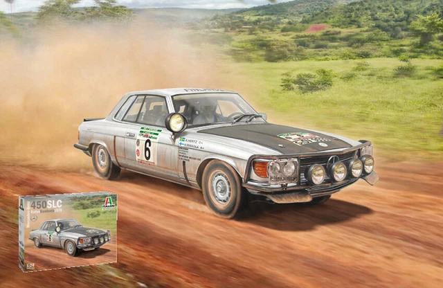 MINIATURE VOITURE KIT De Montage Italeri MERCEDES 450 SLC RALLYE ...