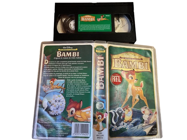 ANCIENNE CASSETTE VHS Magnétoscope Film Dessin Anime Bambi EUR 8,00 ...