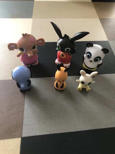CBEEBIES BING BUNNY Figures X 6: Bing; Sula; Pando; Flop, Amma ...