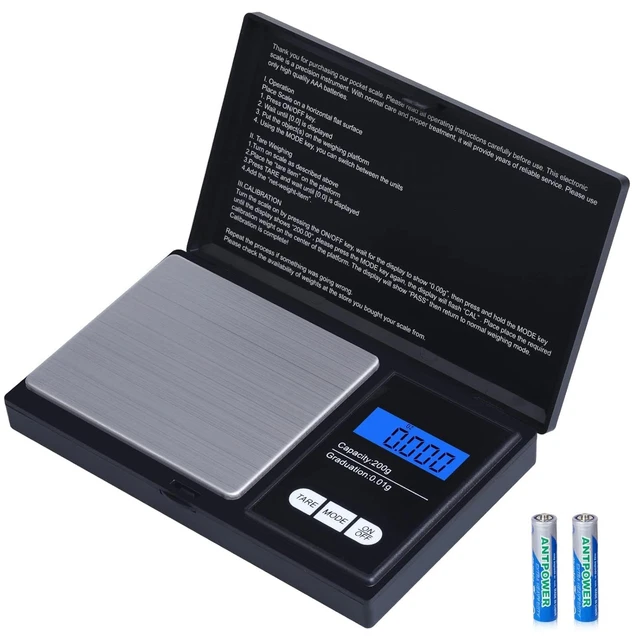ZACRO DIGITAL KITCHEN Scale Portable Pocket 200g X 0.01g Mini Weighing ...