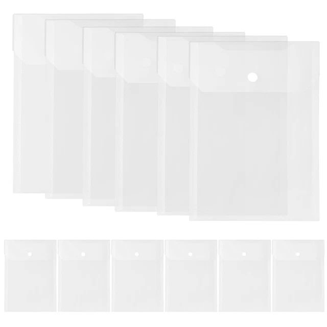 12 PCS CONVENIENT File Pockets Carrying Case Folder Holder Documents ...