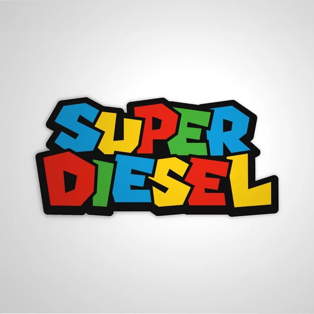 SUPER DIESEL STICKER Motorsport JDM Style LKW Tuning Custom Sticker ...