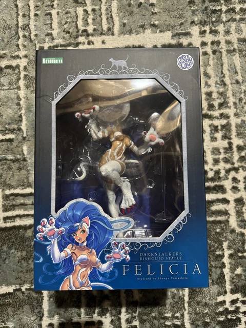 KOTOBUKIYA CAPCOM DARKSTALKERS Felicia 9" Bishoujo Statue Sexy Video ...