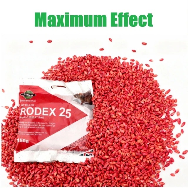 3 KG RODEX25 Whole wheat Rat Mouse & Rodent Max Poison Killer Grain ...