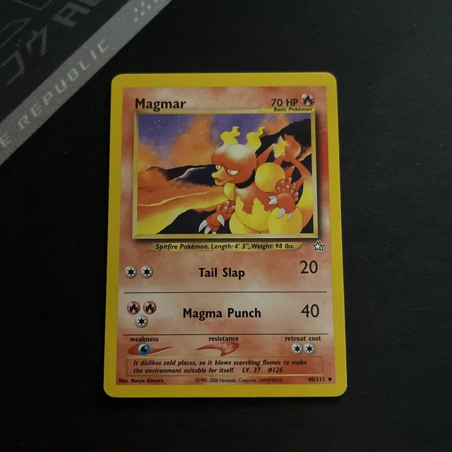 CARTE POKÉMON MAGMAR 40/111 Neo Genesis Wizards EUR 1,00 - PicClick FR