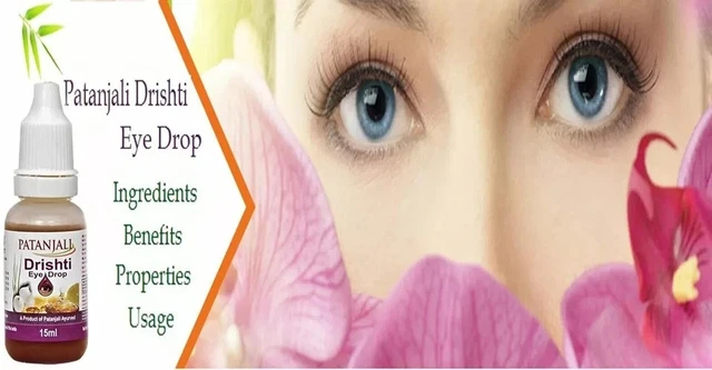 5 X PATANJALI Drishti Eye Drops 10ml Pack Each Herbal Ayurvedic Eye Care| Pack 5 £11.99 ...