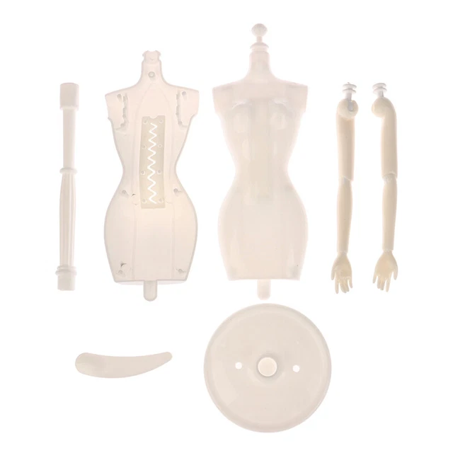 1/6 DOLL MANNEQUIN Coat Hanger Dollhouse Humanoid Model Doll Gown ...