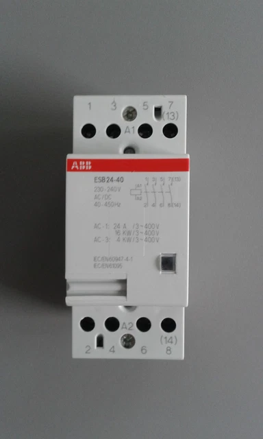 ABB - INSTALLATIONSSCHÜTZ - 4 Schließer - ESB 24-40 ESB 40-40 ESB 63-40 EUR 11,29 - PicClick DE