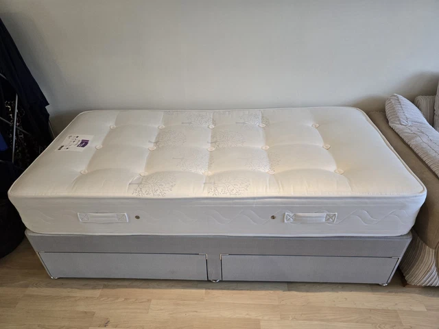 BENSON BEDS SINGLE Divan Base With 1000 Pocket Sprung Orthopedic ...
