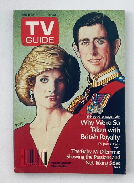 TV GUIDE MAGAZINE May 21 1988 Diana and Charles WA-Baltimore Ed No ...