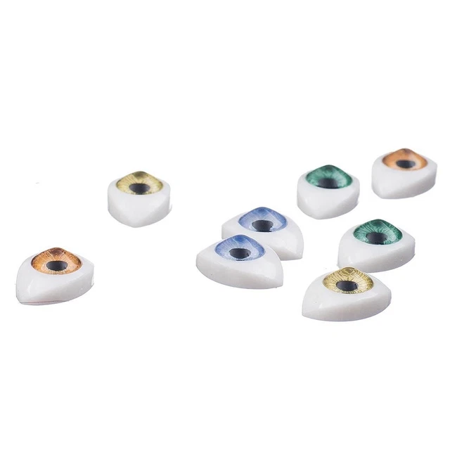 8PCS 4 COLOR Oval Eyes For Doll DIY 7mm £5.36 - PicClick UK