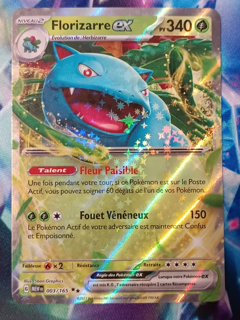 CARTE POKÉMON FLORIZARRE Ex 003/165 - 151 EV3.5 FR Neuve EUR 5,00 ...