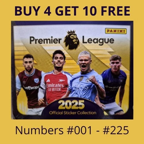 2025 PANINI PREMIER League Football Stickers #1 - #225 £1.95 - PicClick UK