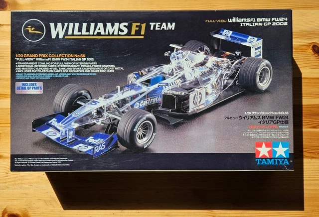 TAMIYA 1:20 WILLIAMS FW24 Clear Body NOT Fujimi/Ebbro/MFH/Studio 27 ...
