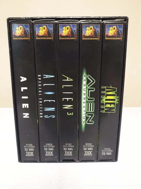 ALIEN THE LEGACY 20TH ANNIVERSARY COLLECTION VHS BOX SET 1999 5 Movies ...