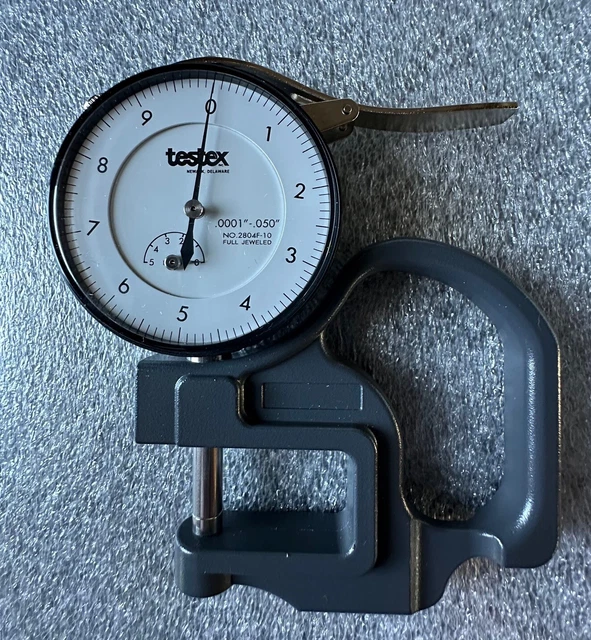 NEW O. S. KTA Testex Micrometer Dial Thickness Gage 7326FTX1 w/Case ...