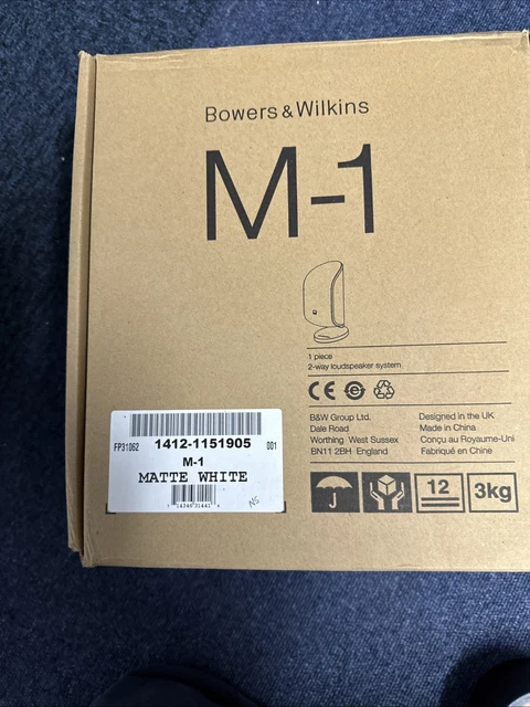 B&W M-1 SATELLITE Speaker Matte White £68.28 - PicClick UK
