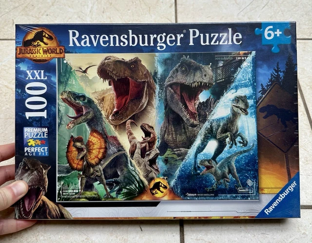 RAVENSBURGER JURASSIC WORLD Dominion XXL 100 piece Jigsaw Puzzle brand ...