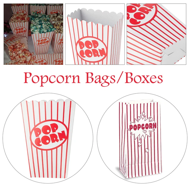 PAPIER POPCORN SACS Film Hollywood Anniversaire Fête Boîtes Home Cinéma ...