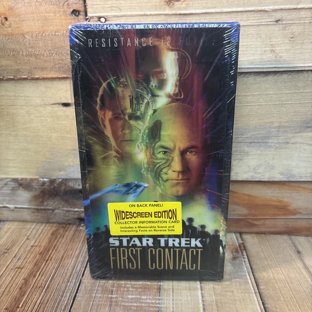 STAR TREK FIRST Contact Widescreen VHS Tape (New / Sealed) Watermarks £ ...