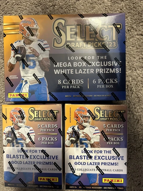2023 SELECT DRAFT Picks Football Mega Blaster Box Lotto College NFL ...