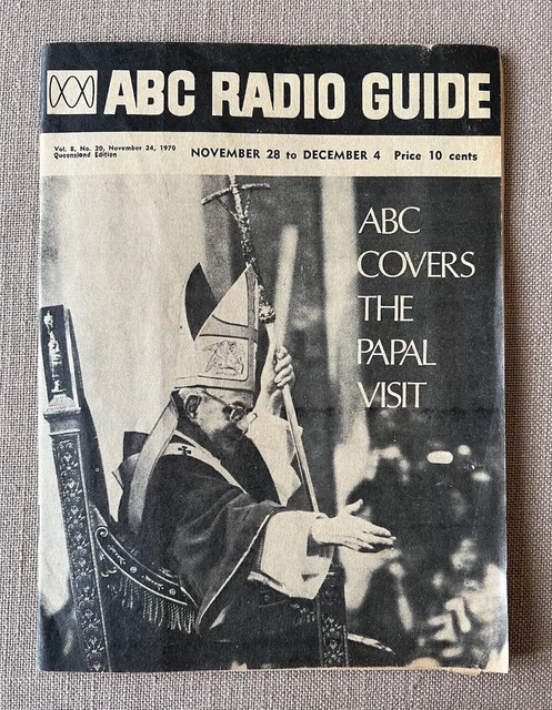 VINTAGE RADIO - rare collectable ABC Radio Guide Vol 8 No 20 24 Nov ...