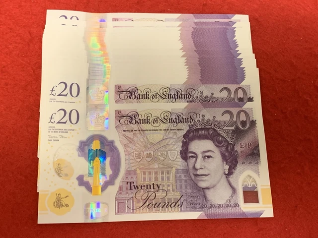 QUEEN ELIZABETH II Early Prefix £20 Twenty Pounds Banknote VGC AJ35 £26 ...