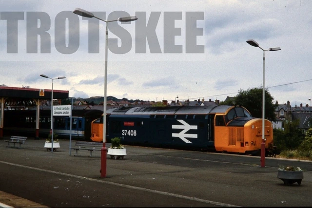 35MM SLIDE BR British Rail Diesel Loco Class 37 37408 1992 Original £4. ...