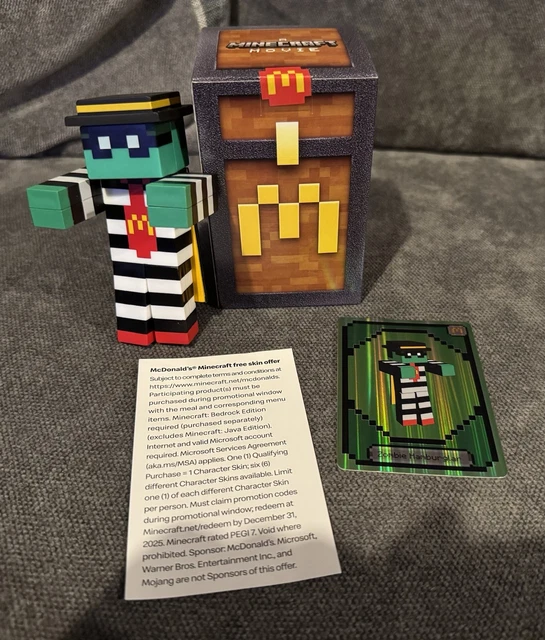 MCDONALDS 2025 - Minecraft Mcdonald’s Adult Happy Meal Toy - Hamburgler ...