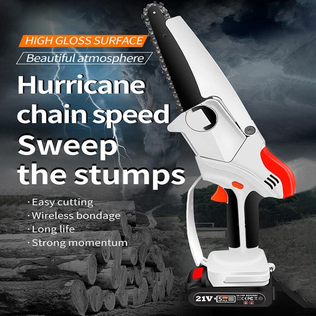 MINI TRONÇONNEUSE SANS fil 6" alimentée par batterie 21V super scie ...